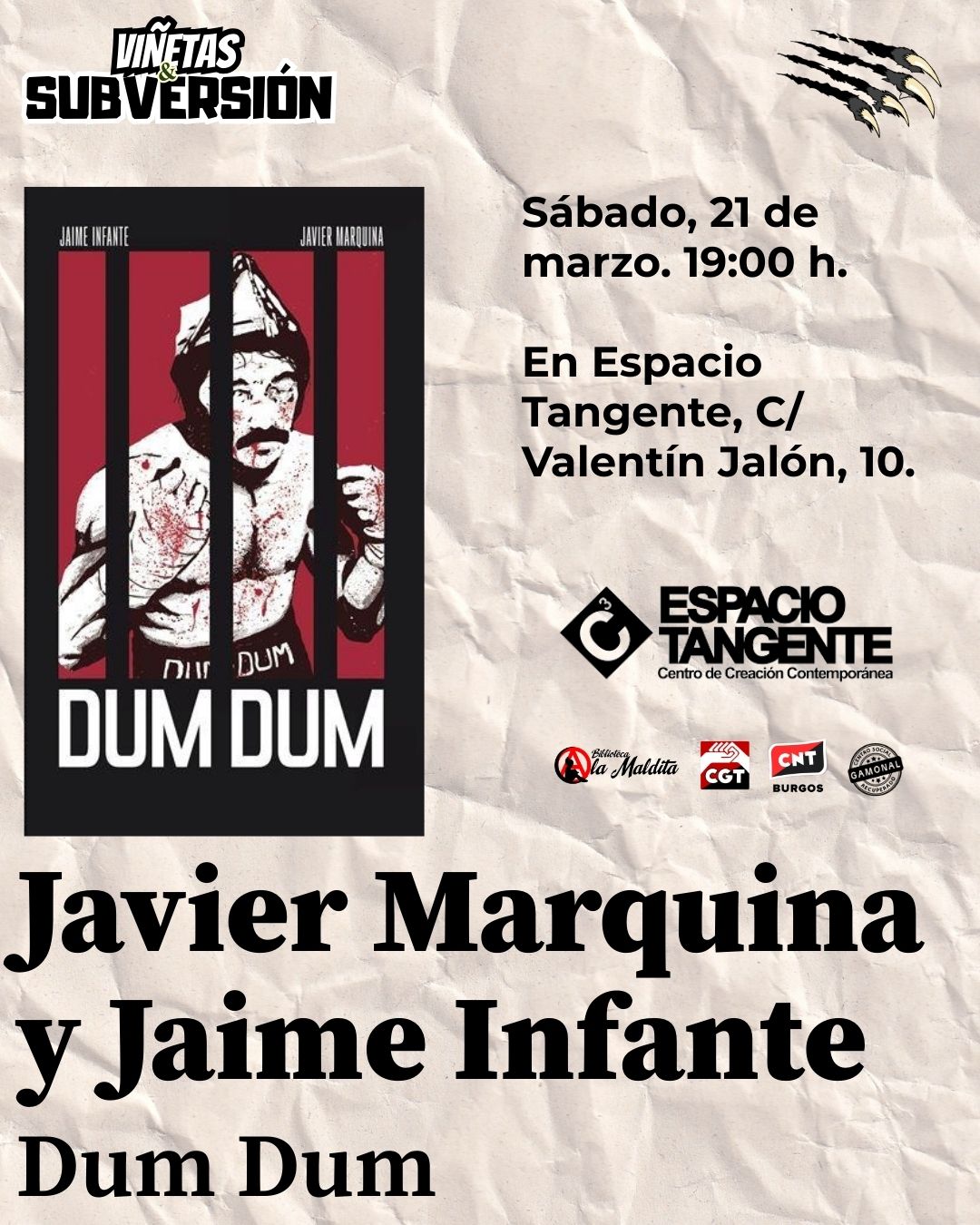 Presentación del cómic “Dum-Dum” en Espacio Tangente | Diario De Vurgos ...